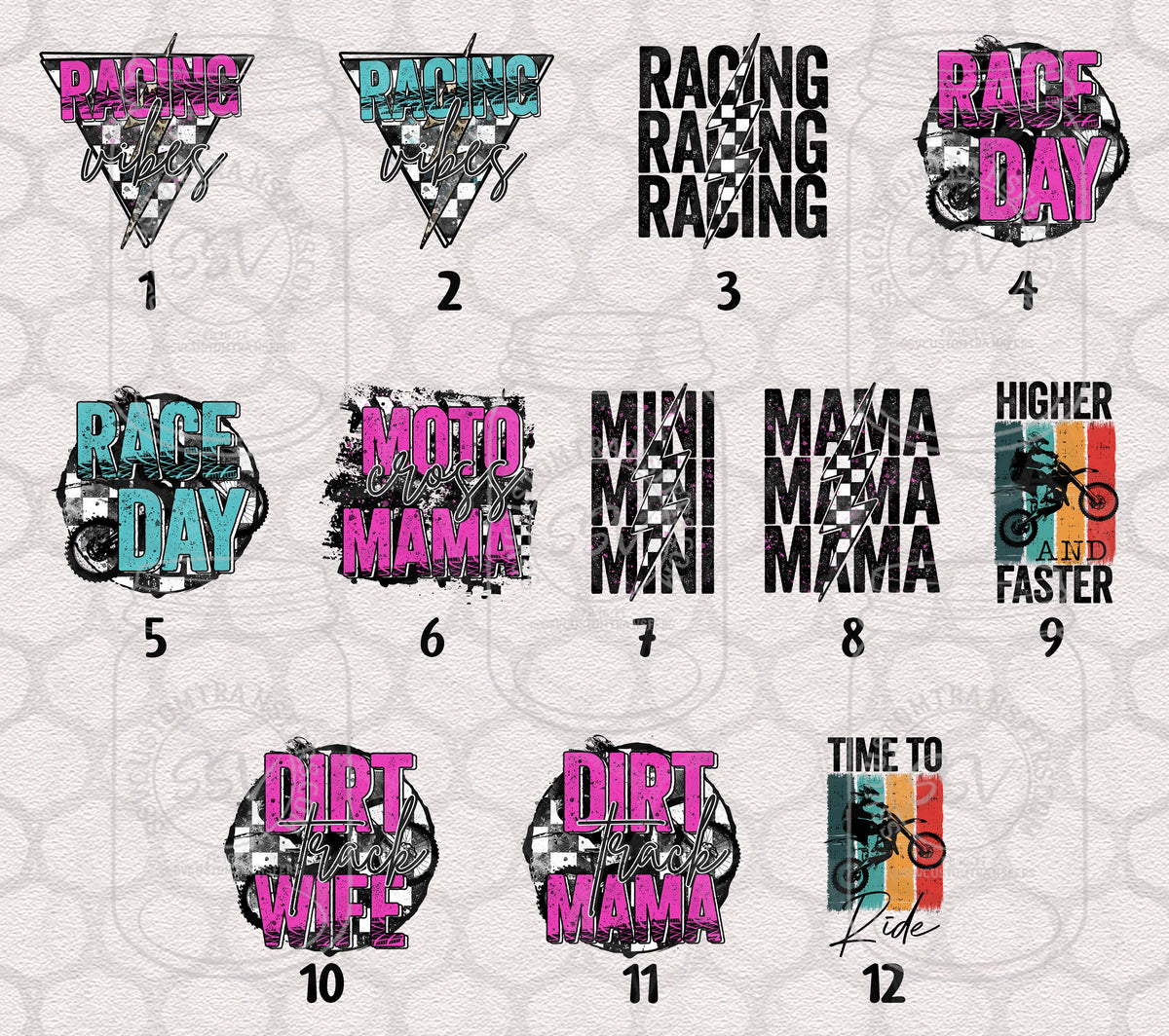 Race Cars, Bike and Quad Designs DTF Transfers – SSV Custom Transfers