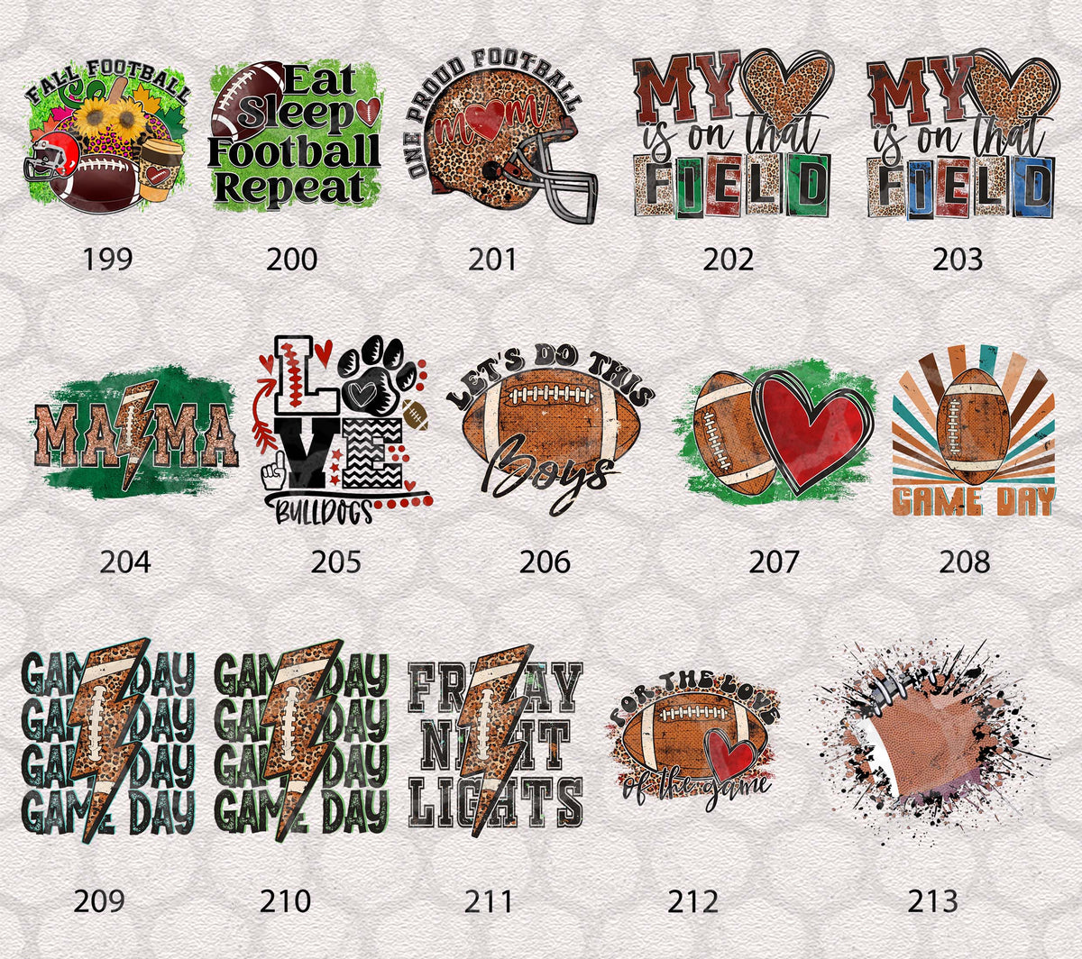 Sports III Themed DTF Transfers – SSV Custom Transfers