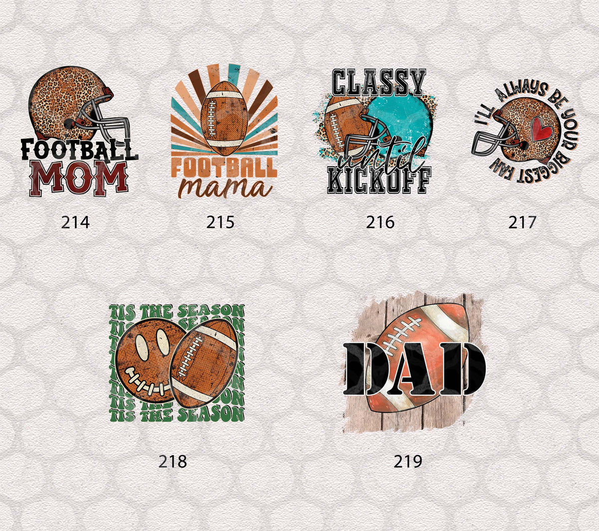 Sports III Themed DTF Transfers – SSV Custom Transfers