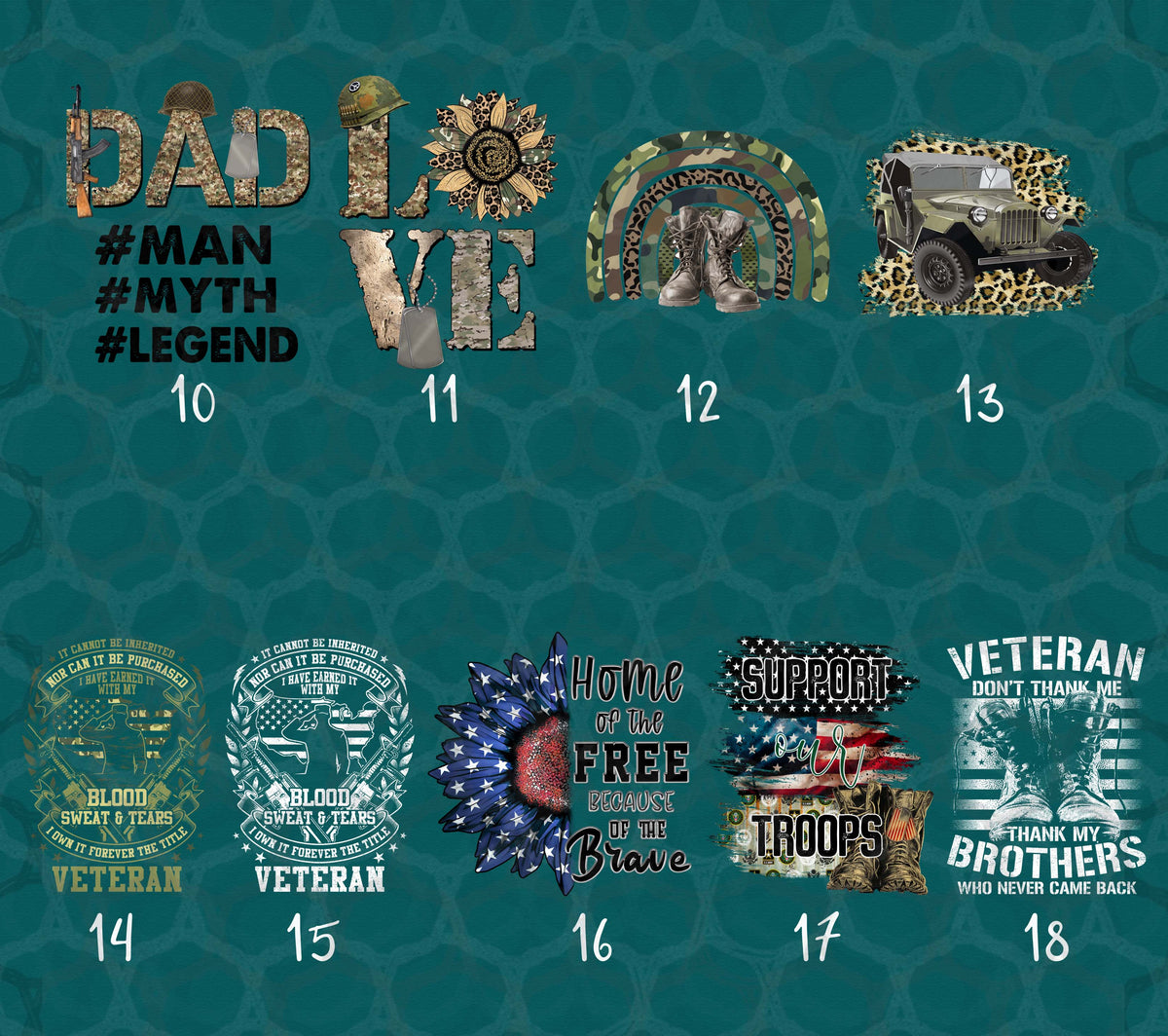 Military DTF Transfers- Direct to Film – SSV Custom Transfers