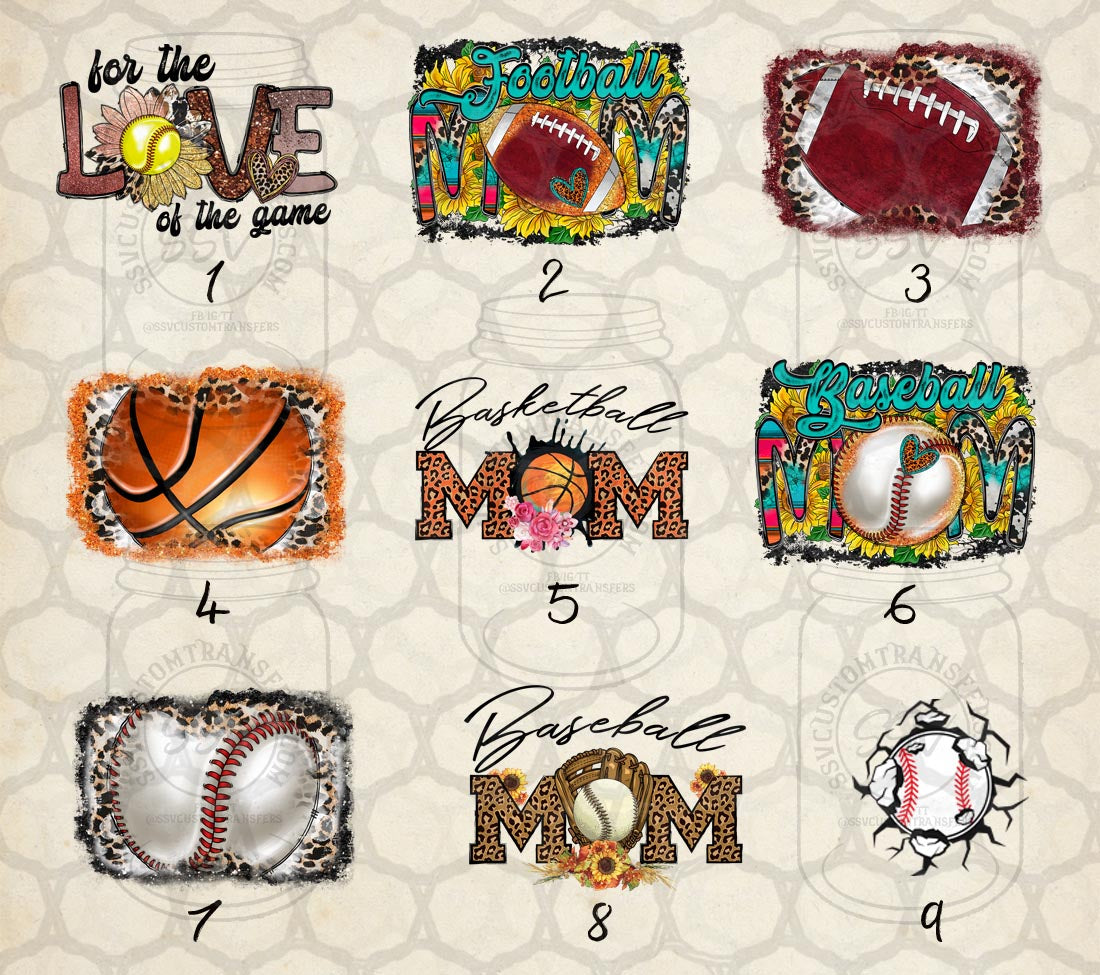 Sports Themed DTF Transfers – SSV Custom Transfers