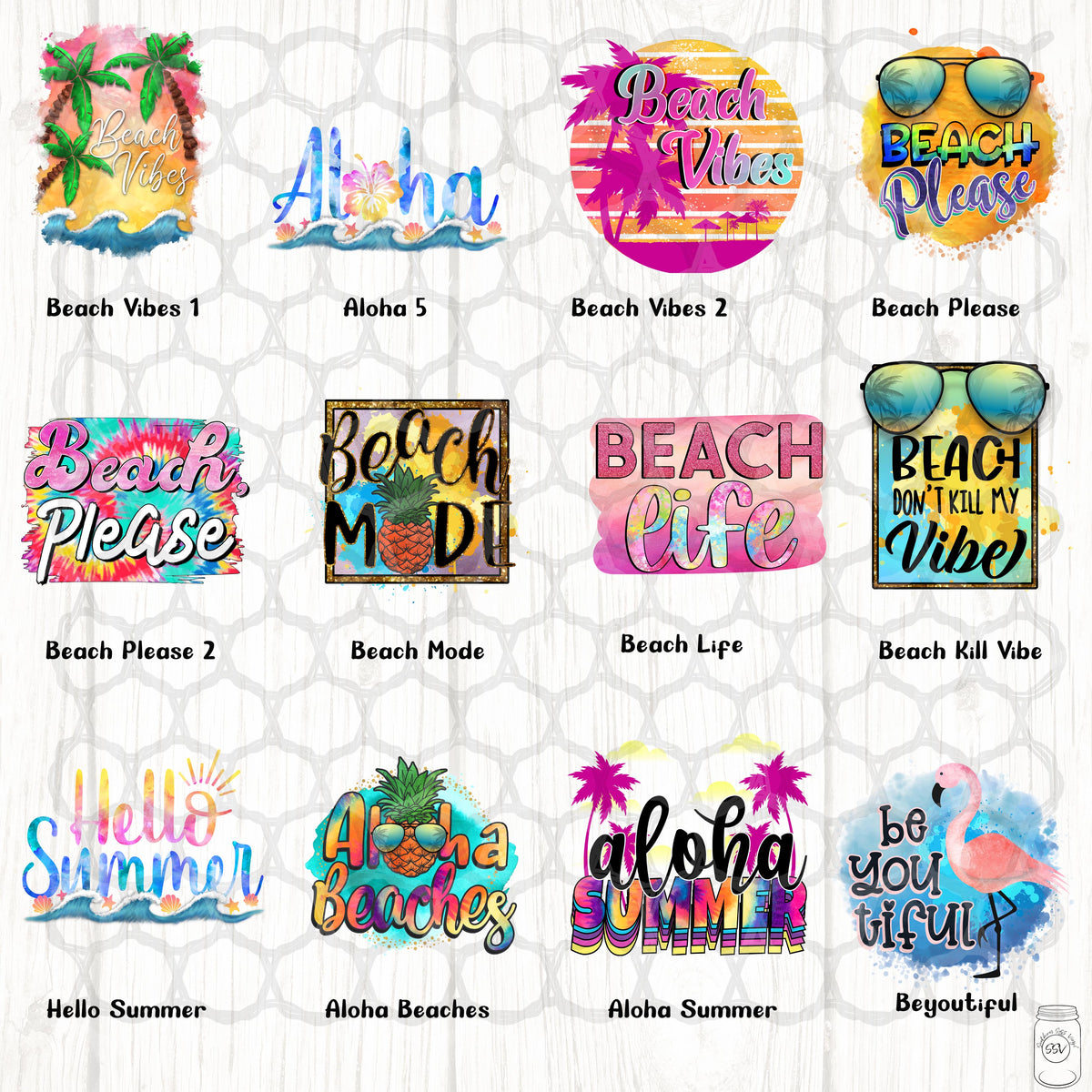 Summer Themed DTF Transfers – SSV Custom Transfers